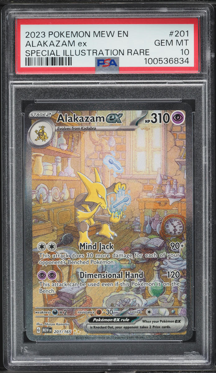 2023 Pokemon Scarlet & Violet 151 SIR Alakazam ex #201 PSA 10 GEM MINT ...