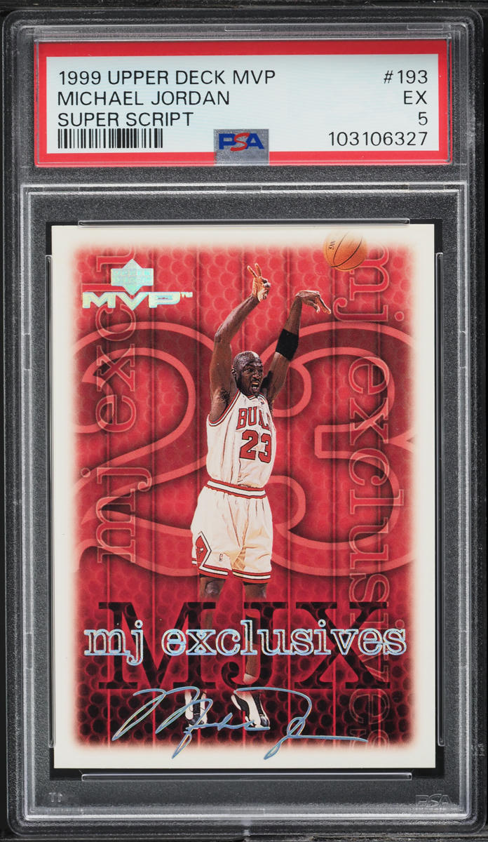 1999 Upper Deck MVP Super Script /25 Michael Jordan #193 PSA 5 EX on ...