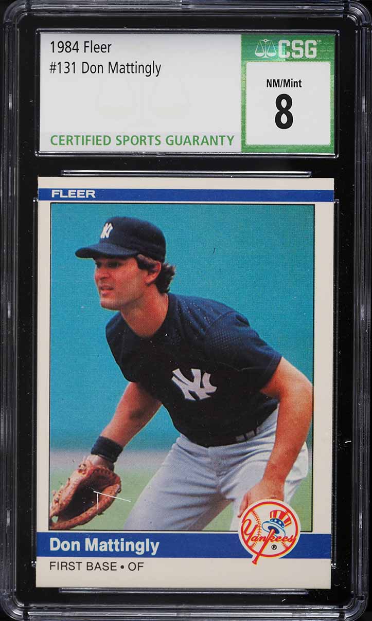 1984 Fleer Don Mattingly ROOKIE #131 CSG 8 NM-MT on Fanatics Collect