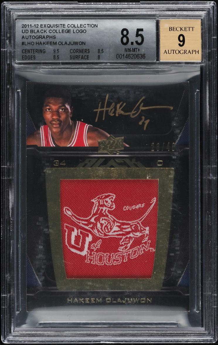 2011 Exquisite Collection College Logo Hakeem Olajuwon PATCH AUTO /40 ...