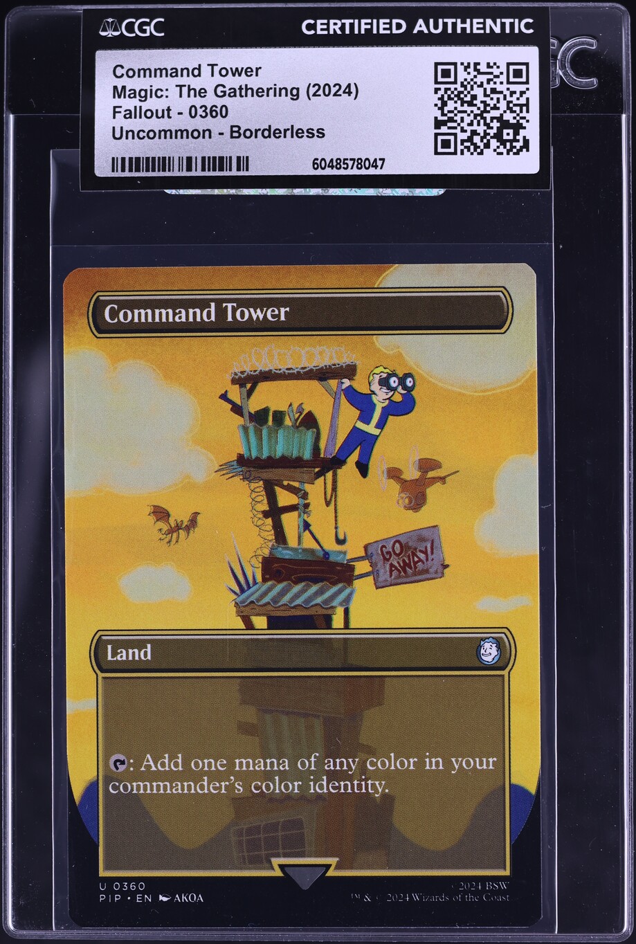 2024 Magic The Gathering MTG Fallout Borderless Command Tower #360 CGC ...