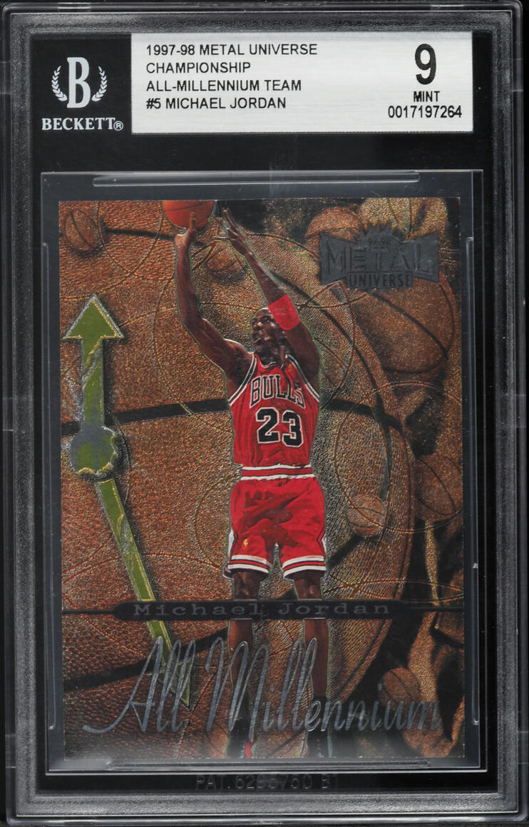 1997 Metal Universe Championship All-Millenium Team Michael Jordan #5 ...