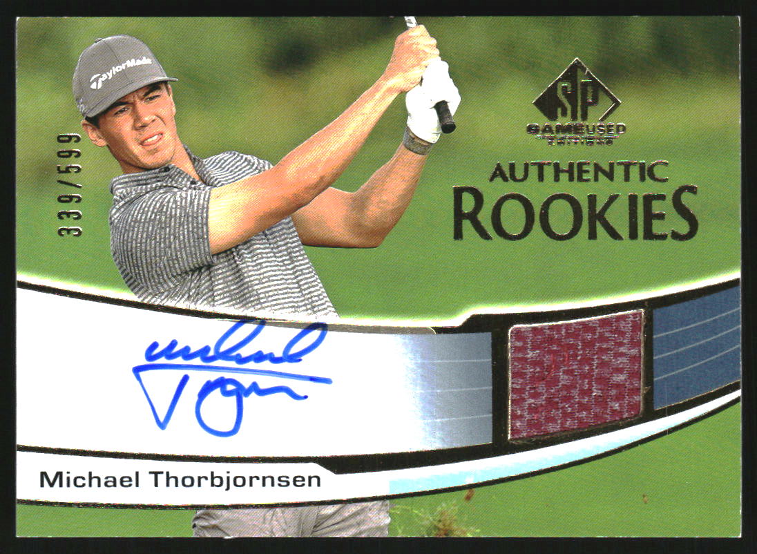 2024 SP Game Used #129 Michael Thorbjornsen Shirt Rookie Autograph RC ...