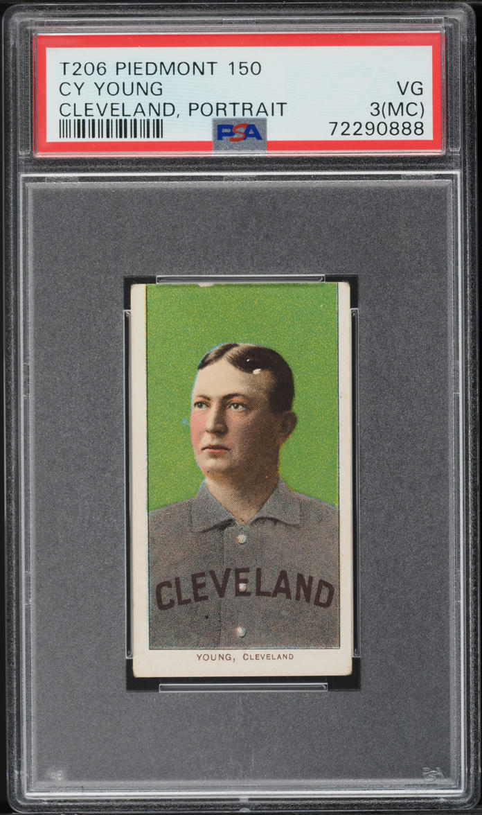 1909-11 T206 Cy Young CLEVELAND, PORTRAIT PSA 3(mc) VG on Fanatics Collect