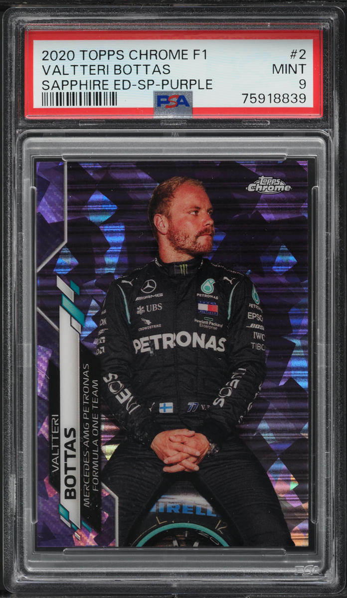 2020 Topps Chrome Formula 1 F1 Sapphire Purple Valtteri Bottas /10 #2 ...