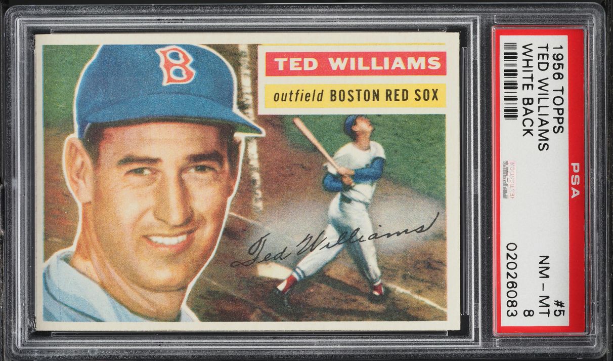 1956 Topps Ted Williams #5 PSA 8 NM-MT on Fanatics Collect