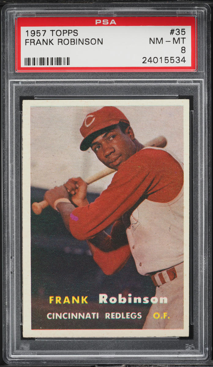 1957 Topps Frank Robinson ROOKIE #35 PSA 8 NM-MT on Fanatics Collect
