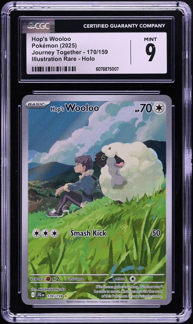 2025 Pokemon Scarlet & Violet Journey Together IR Hop's Wooloo #170 CGC ...