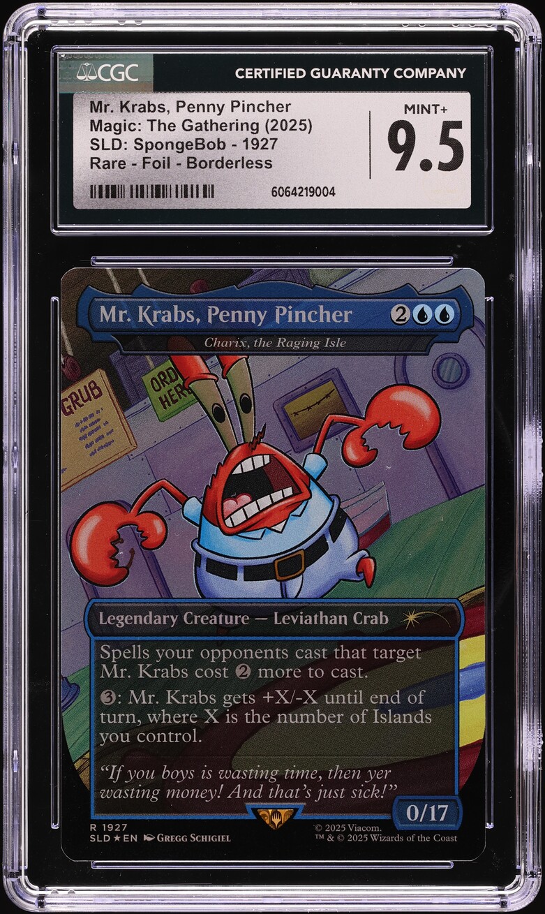2025 Magic The Gathering MTG SLD SpongeBob Foil Mr. Krabs, Penny ...