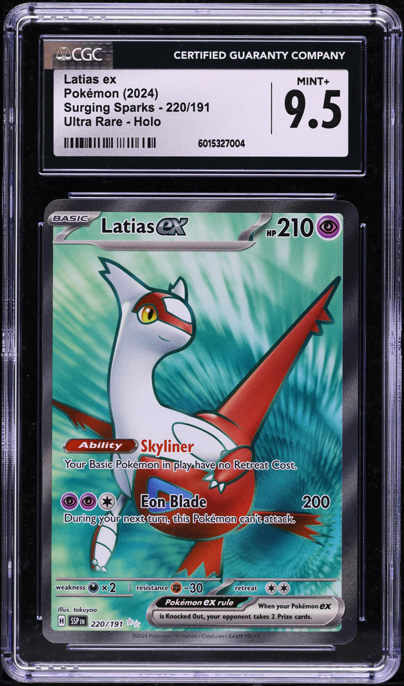 2024 Pokemon Scarlet & Violet Surging Sparks Full Art Latias ex #220 ...