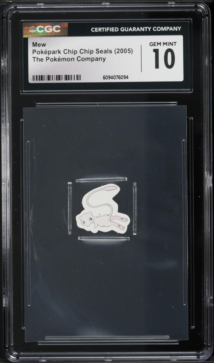 2005 Pokemon Pokepark Chip Chip Seals Mew CGC 10 GEM MINT on Fanatics ...