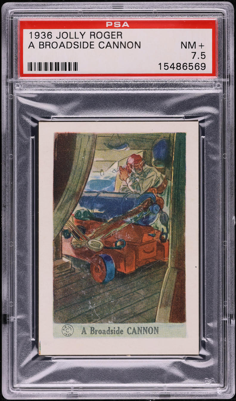 1936 Jolly Roger A Broadside Cannon PSA 7.5 NRMT+ on Fanatics Collect