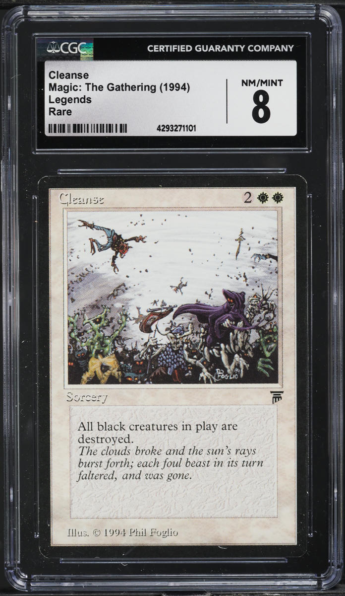 1994 Magic The Gathering MTG Legends Cleanse CGC 8 NM-MT on Fanatics Collect