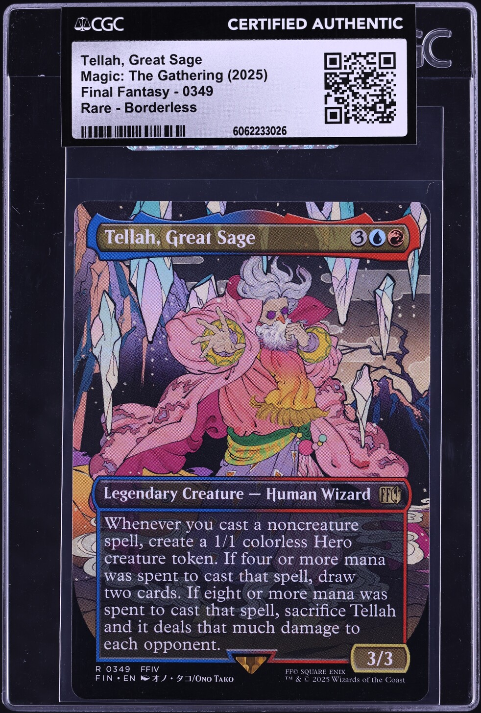 2025 Magic The Gathering MTG Final Fantasy Borderless Tellah Great Sage ...