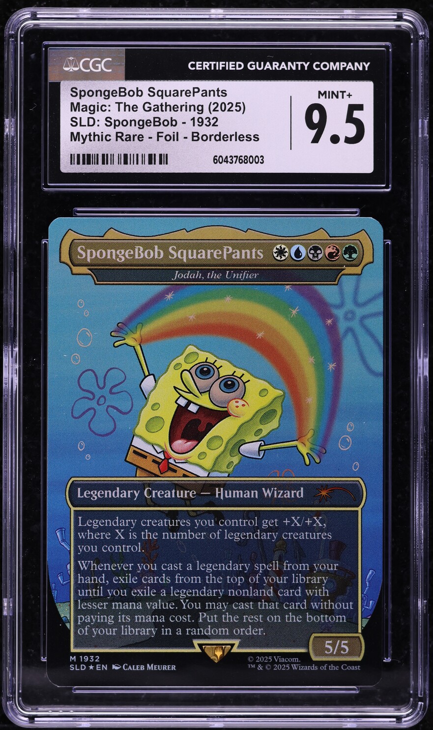 2025 Magic The Gathering MTG SLD: Foil Borderless SpongeBob SquarePants ...
