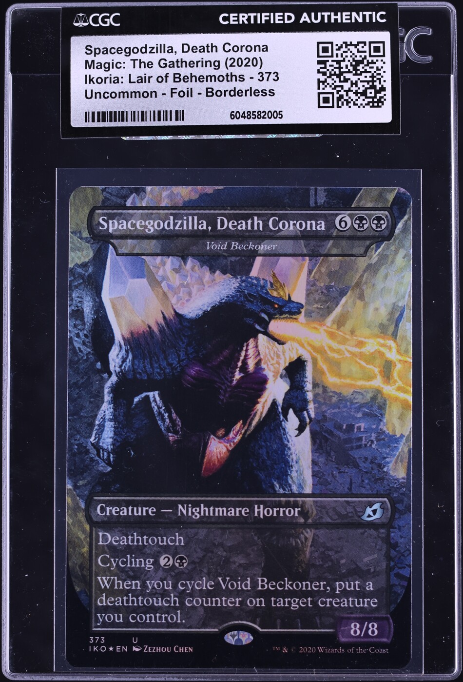 2020 MTG Ikoria: Lair Of Behemoth Borderless Spacegodzilla Death Corona ...