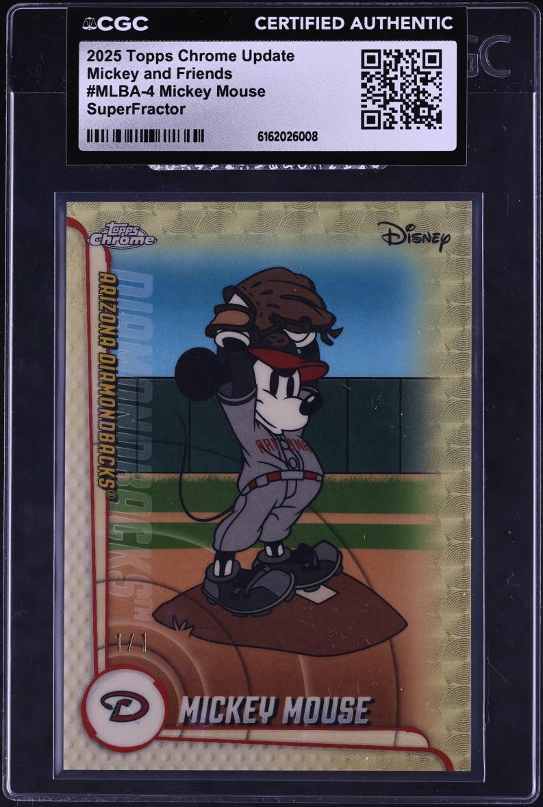 2025 Topps Chrome Update Mickey And Friends Superfractor Mickey Mouse 1 ...