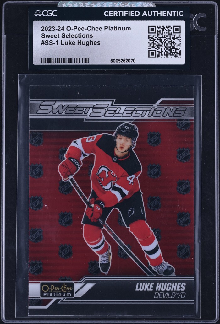 2023 O-Pee-Chee Platinum Sweet Selections Luke Hughes ROOKIE #SS-1 CGC ...