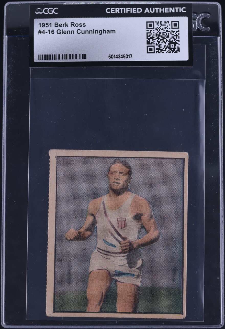 1951 Berk Ross Glenn Cunningham #4-16 CGC AUTH on Fanatics Collect