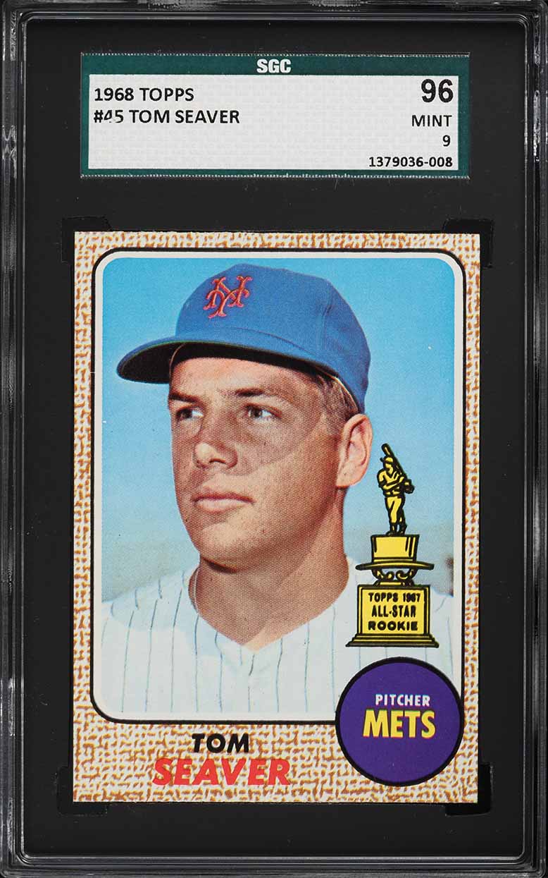 1968 Topps Tom Seaver #45 SGC 9 MINT on Fanatics Collect