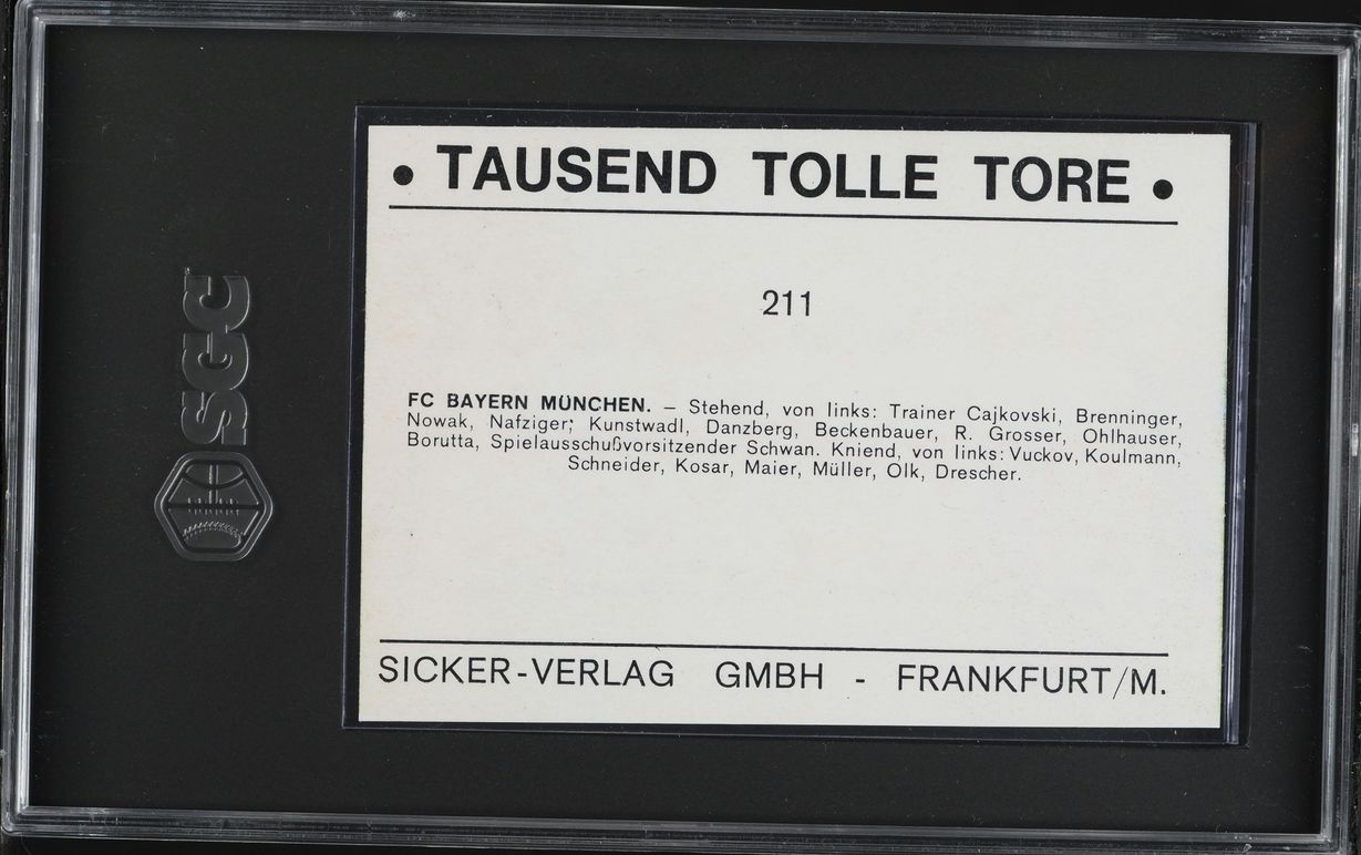 1965 Sicker-Verlag Tausend Tolle Tore F.C. Bayern Munchen #211 SGC 6.5 ...