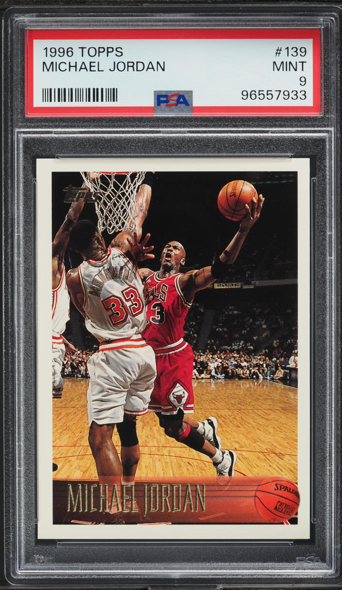 1996 Topps Basketball Michael Jordan #139 PSA 9 MINT on Fanatics Collect