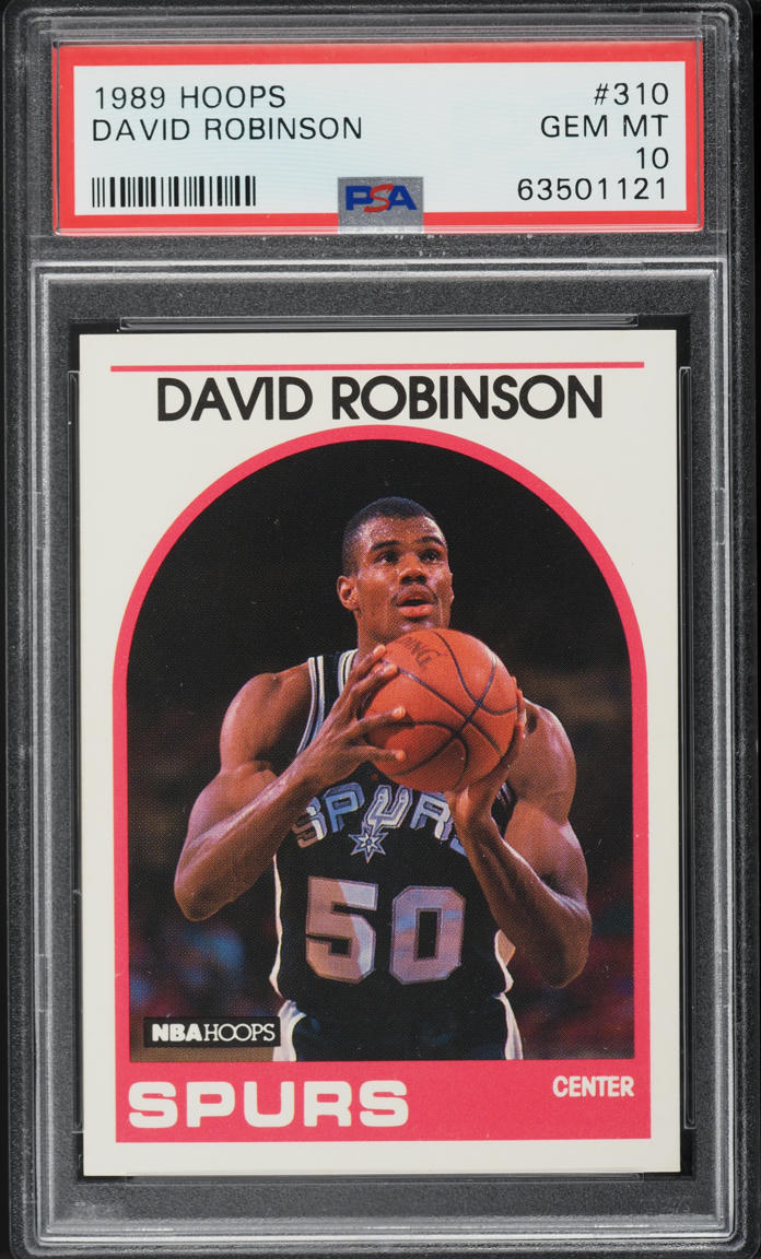 1989 Hoops David Robinson ROOKIE #310 PSA 10 GEM MINT on Fanatics Collect