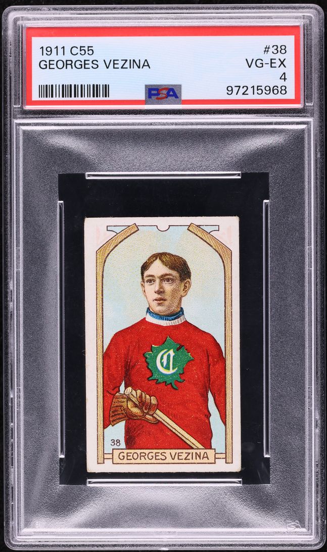 1911 C55 Hockey Georges Vezina ROOKIE #38 PSA 4 VGEX on Fanatics Collect