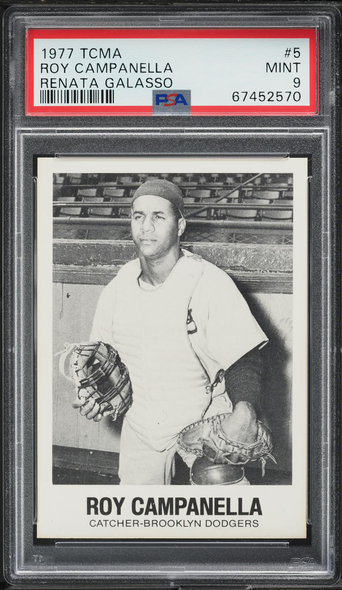 1977 TCMA Renata Galasso Roy Campanella #5 PSA 9 MINT on Fanatics Collect