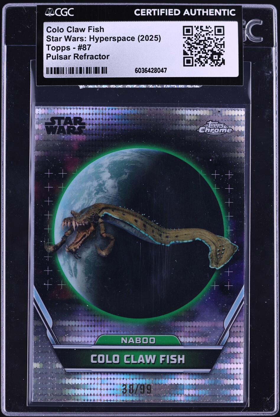 2025 Topps Chrome Star Wars Hyperspace Pulsar Refractor Colo Claw Fish ...