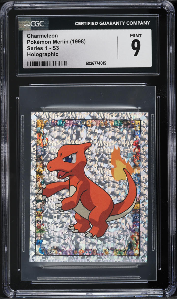 1998 Pokemon Merlin Stickers Series 1 Prism Charmeleon #S3 CGC 9 MINT ...