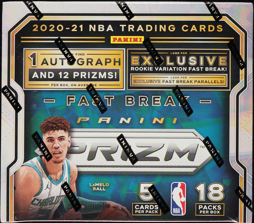 2020 Panini Prizm Basketball Fast Break Sealed Box, 18 Packs, LaMelo ...