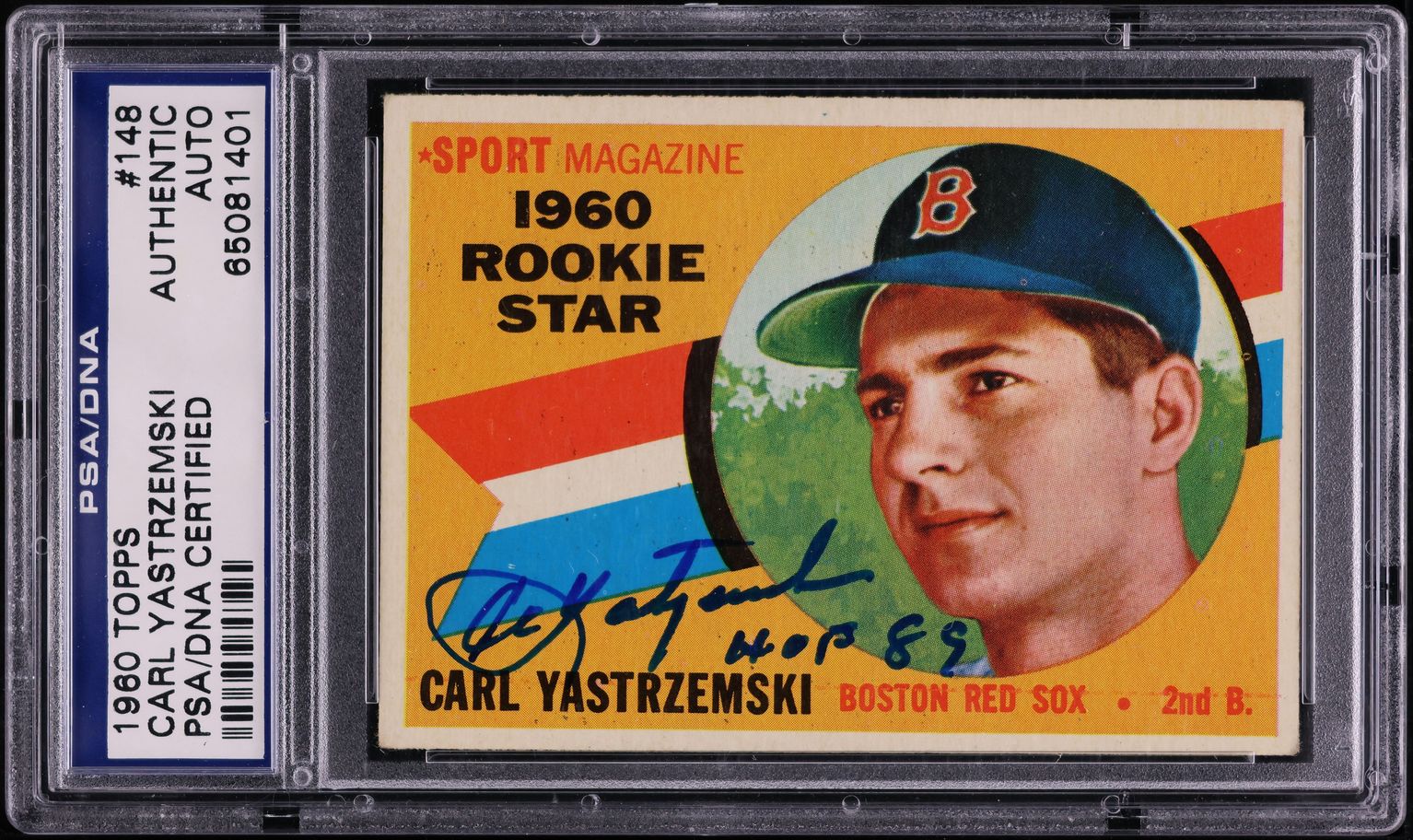 1960 Topps Carl Yastrzemski ROOKIE AUTO #148 PSA/DNA AUTH on Fanatics ...