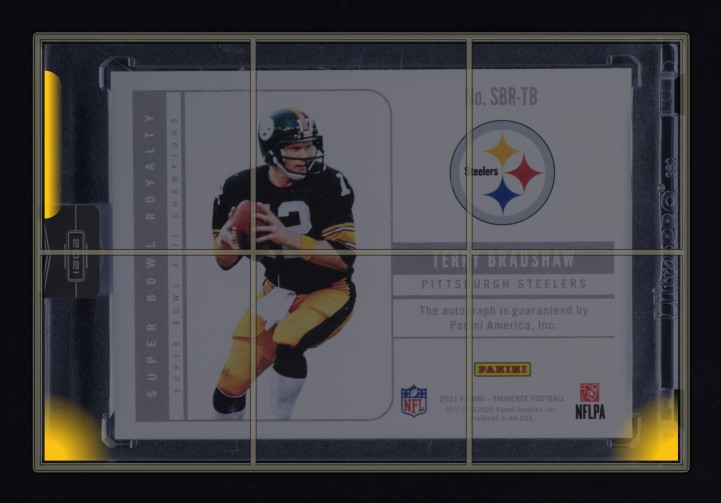 2021 Panini Eminence Super Bowl Silver Bar Terry Bradshaw AUTO /10 MBA ...