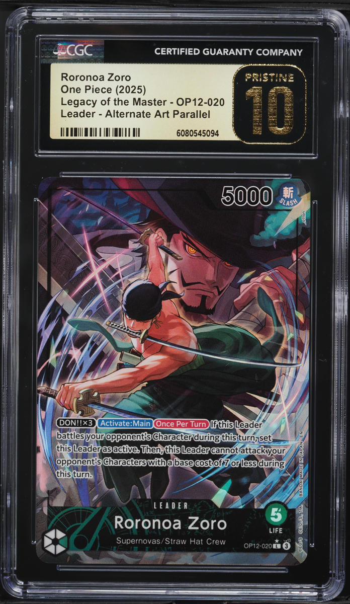2025 One Piece Legacy Of The Master Alt Art Leader Roronoa Zoro #OP12 ...