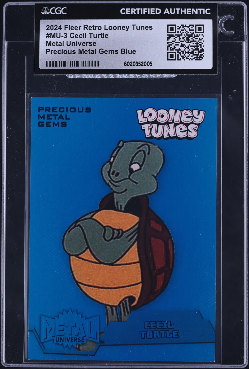 2024 Fleer Retro Looney Tunes Precious Metal Gems Blue Cecil Turtle /50 ...