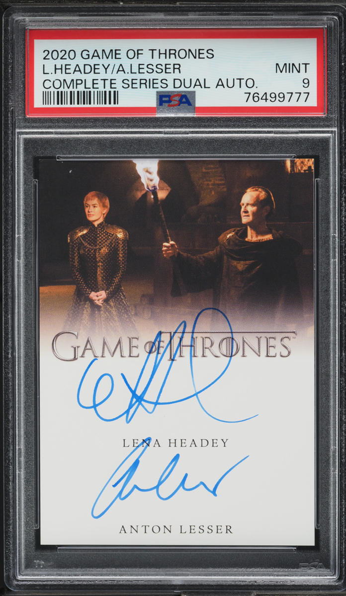 2020 Game Of Thrones Complete Series Dual Lena Headey Anton Lesser AUTO ...