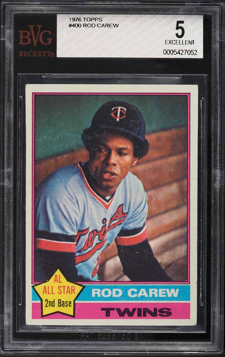 1976 Topps Rod Carew ALL-STAR #400 BVG 5 EX on Fanatics Collect