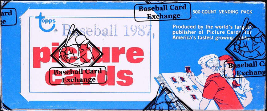 1987 Topps Baseball FASC Vending Box, BBCE AUTH on Fanatics Collect