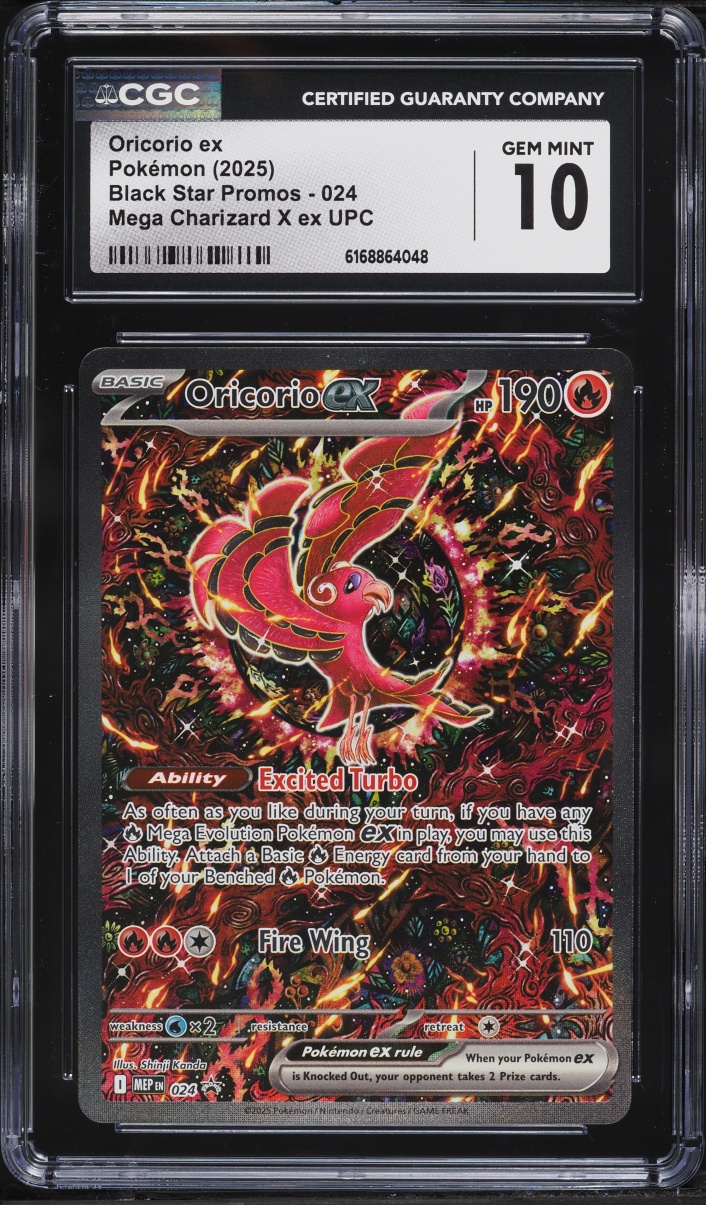 2025 Pokemon Mega Evolution Promo Mega Charizard X Ex UPC Alt Art ...