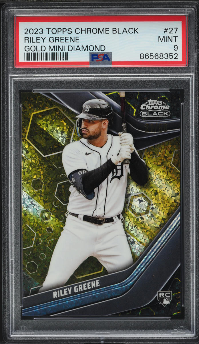 2023 Topps Chrome Black Gold Mini Diamond Riley Greene ROOKIE /50 #27 ...