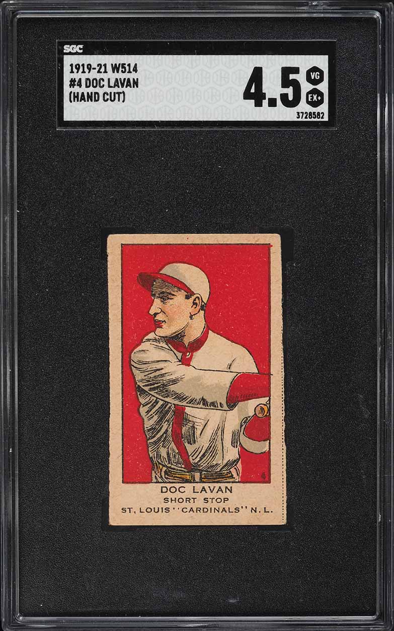 1919 W514 Doc Lavan #4 SGC 4.5 VGEX+ on Fanatics Collect