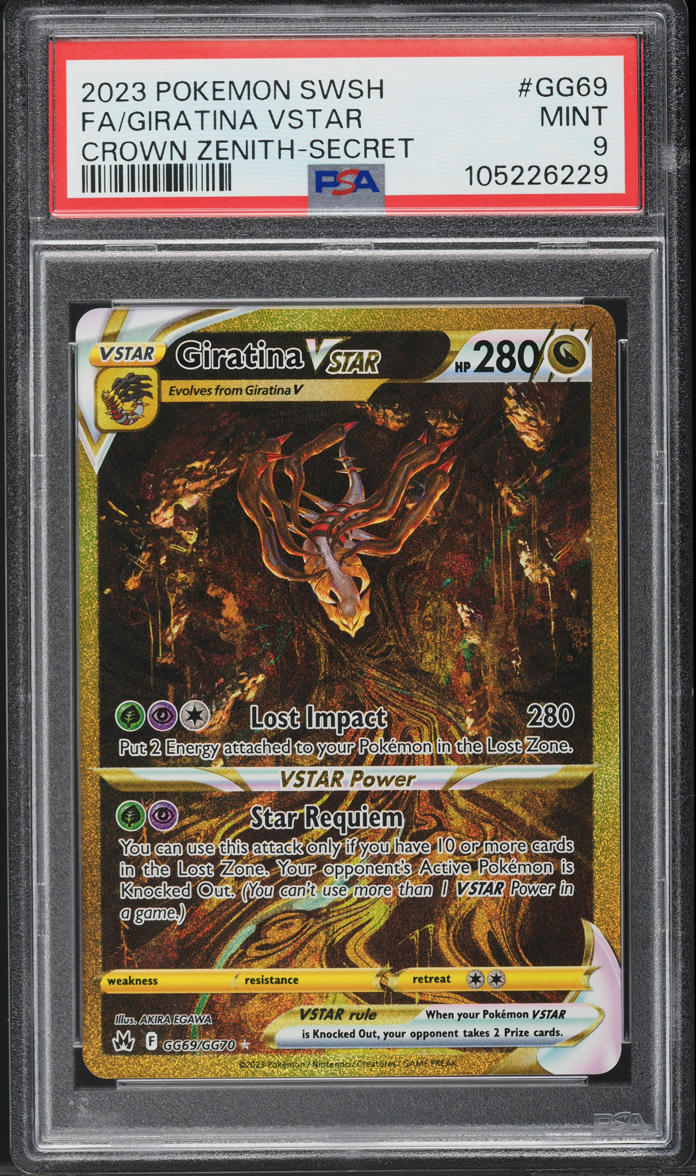 2023 Pokemon SWSH Crown Zenith Hyper Rare Zenith Giratina VSTAR #GG69 ...