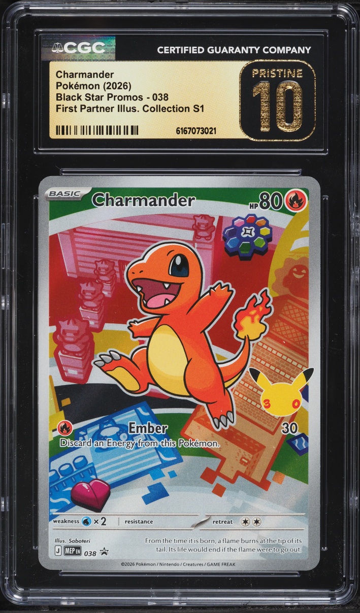 2026 Pokemon Mega Promo First Partner Illustration Full Art Charmander ...