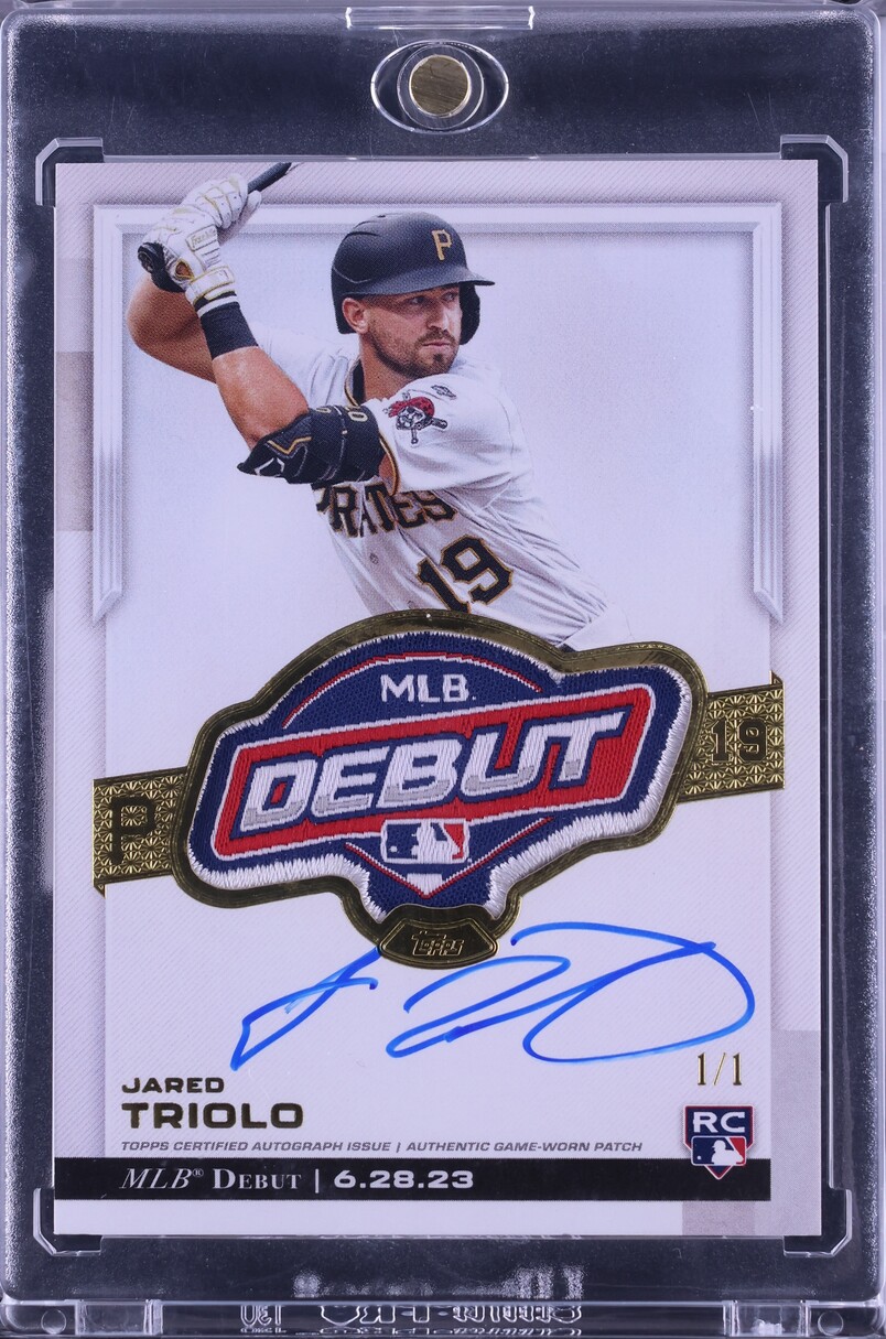 2024 Topps Chrome Update MLB Jared Triolo ROOKIE DEBUT PATCH AUTO 1/1 ...