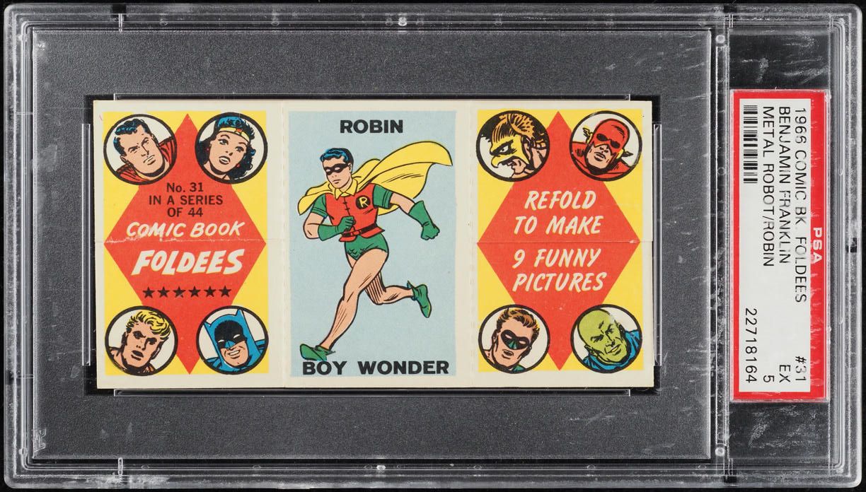 1966 Comic Book Foldees Metal Robot Robin Benjamin Franklin #31 PSA 5 ...
