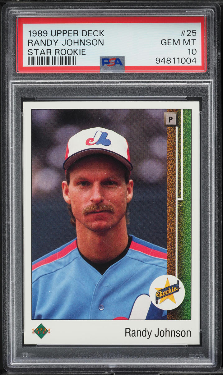 1989 Upper Deck Randy Johnson ROOKIE #25 PSA 10 GEM MINT on Fanatics ...