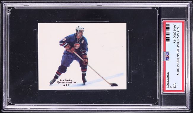 1970 Swedish Masterserien Hockey Jan Suchy PSA 3 VG on Fanatics Collect