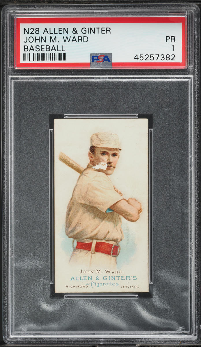 1888 N28 Allen & Ginter John M. Ward BASEBALL PSA 1 PR on Fanatics Collect