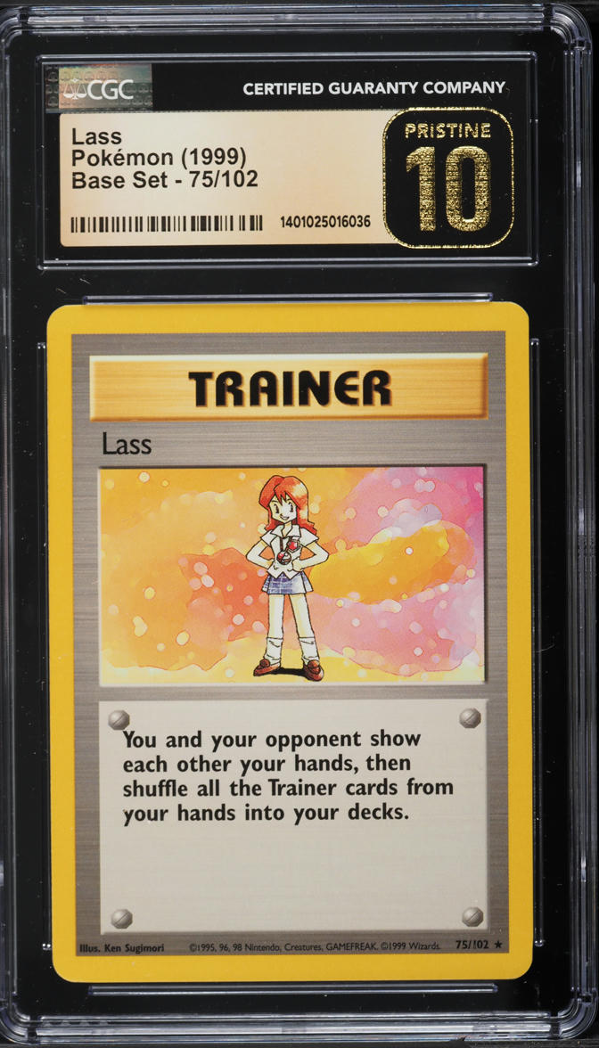 1999 Pokemon Base Set Lass #75 CGC 10 PRISTINE on Fanatics Collect